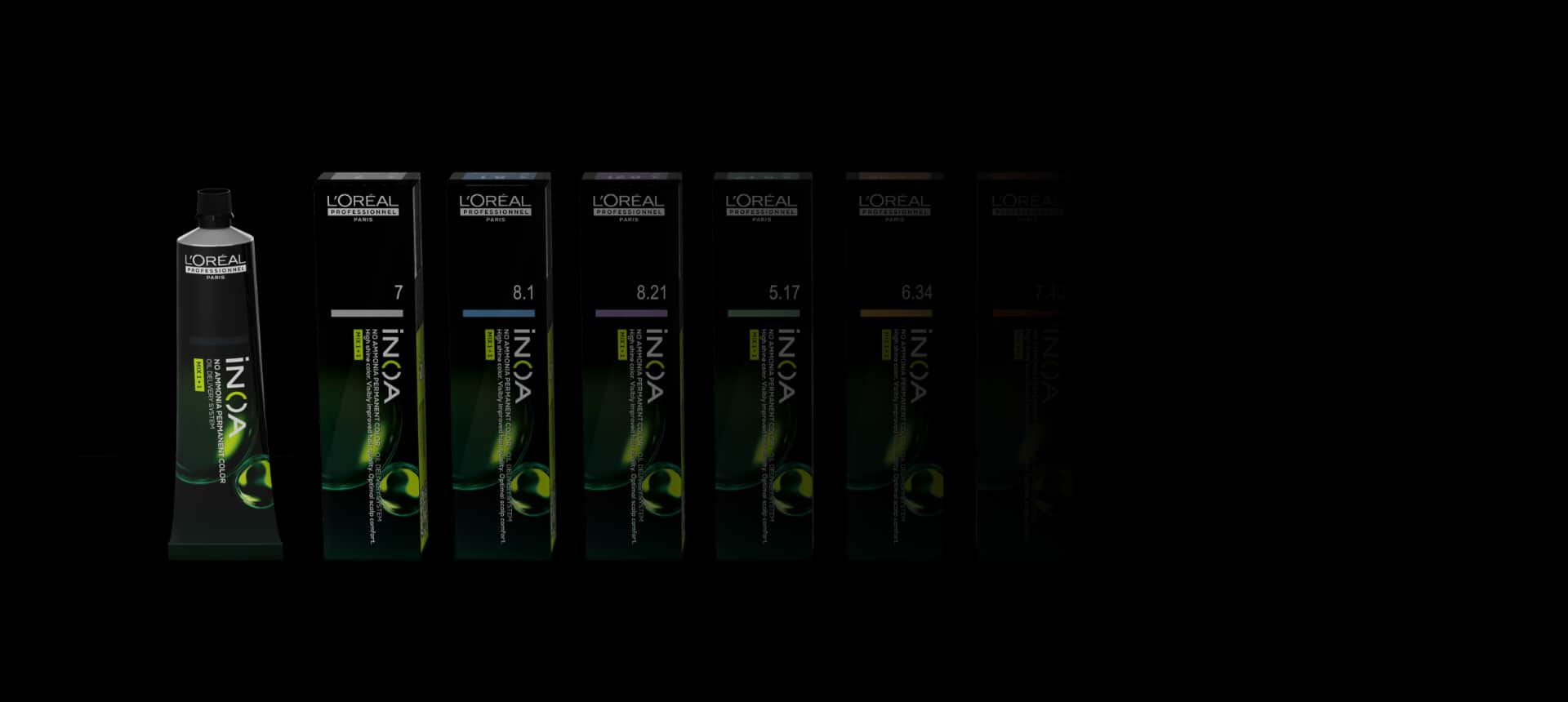 iNOA the luxurious color experience, powered by oil, no ammonia.