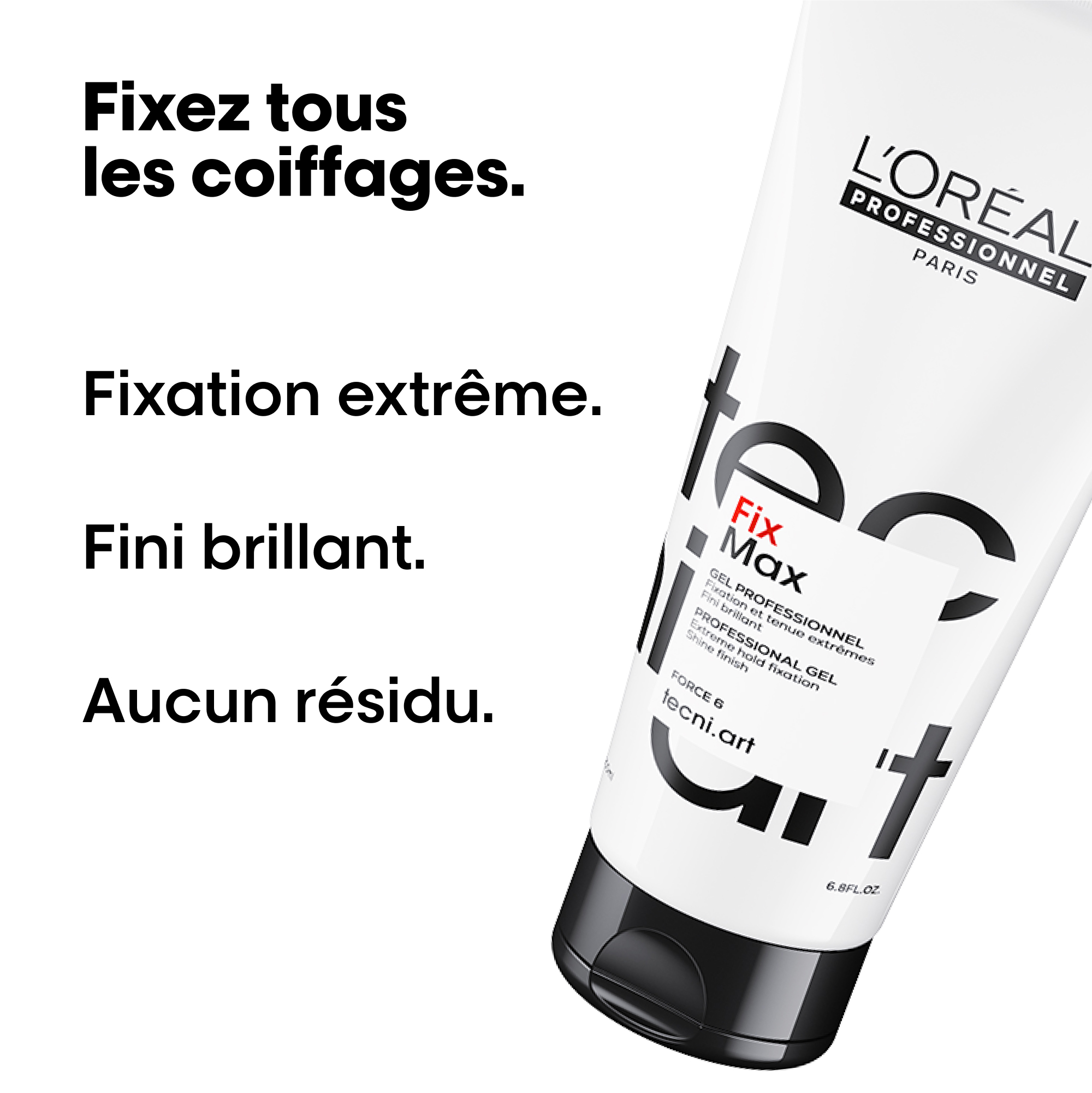 Le Gel Fix Max de la gamme Tecni.art par L'Oréal Professionnel.